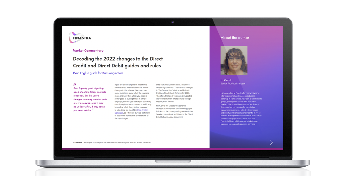 Decoding 2022 Bacs changes to Direct Credit and Direct Debit | Finastra