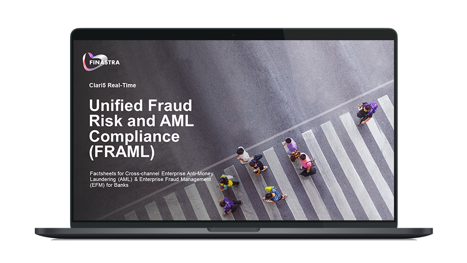 Unified Fraud Risk and AML Compliance (FRAML) (Factsheet) | Finastra