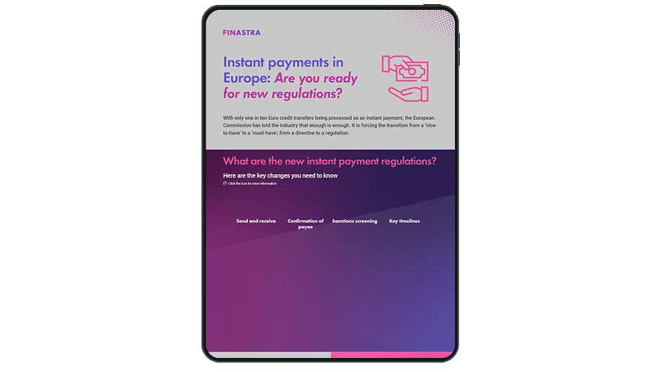 Instant payments in Europe: New regulations | Finastra