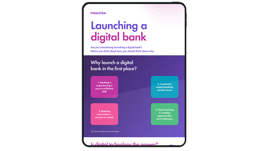 Key considerations when building a digital bank (Infographic) | Finastra