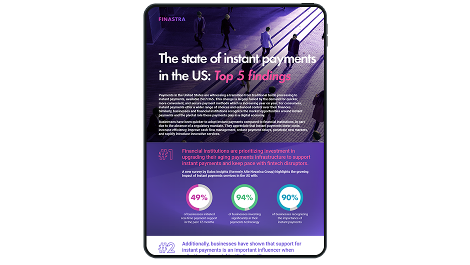 The state of instant payments in the US: Top 5 findings | Finastra