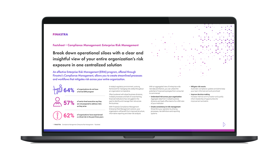 Enterprise Compliance Management | Finastra