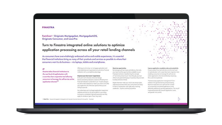 Underwriting integrations from Finastra | Finastra