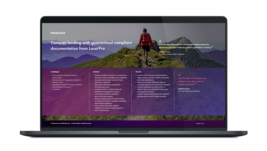 Conquer lending with guaranteed-compliant documentation from LaserPro ...