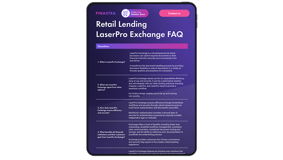 LaserPro Exchange Frequently Asked Questions (FAQs) | Finastra