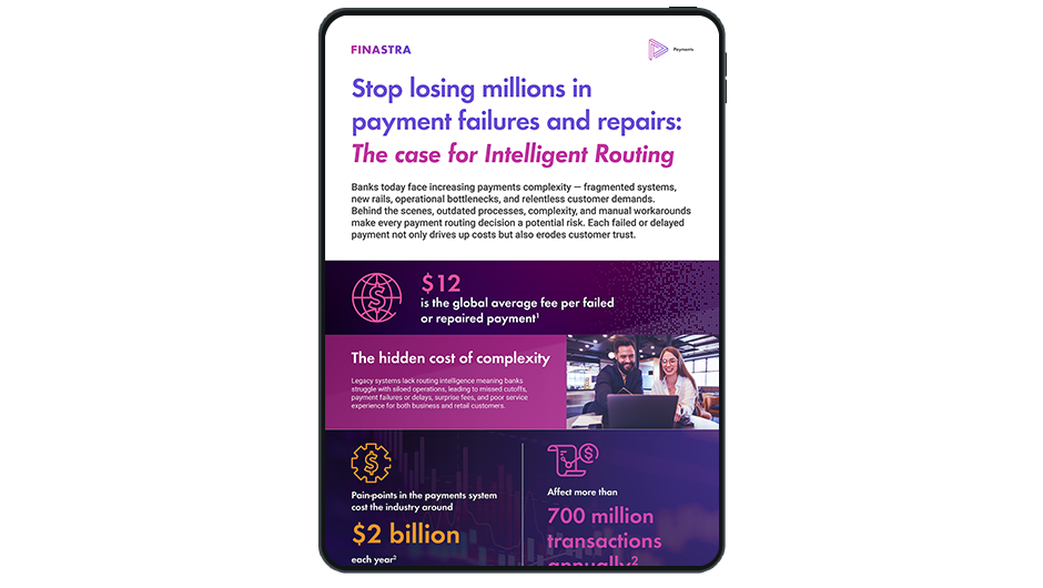 Intelligent routing solution | Finastra