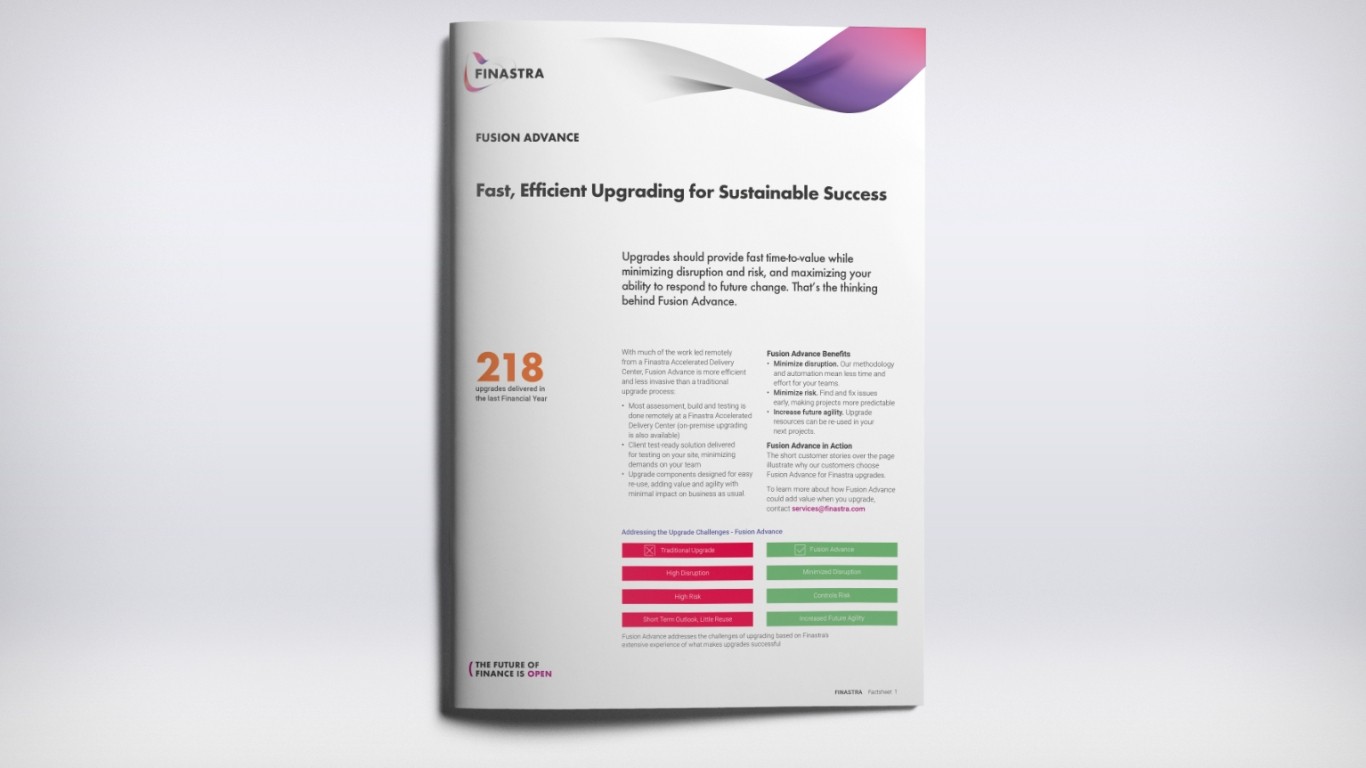 Fusion Advance (Factsheet) | Finastra