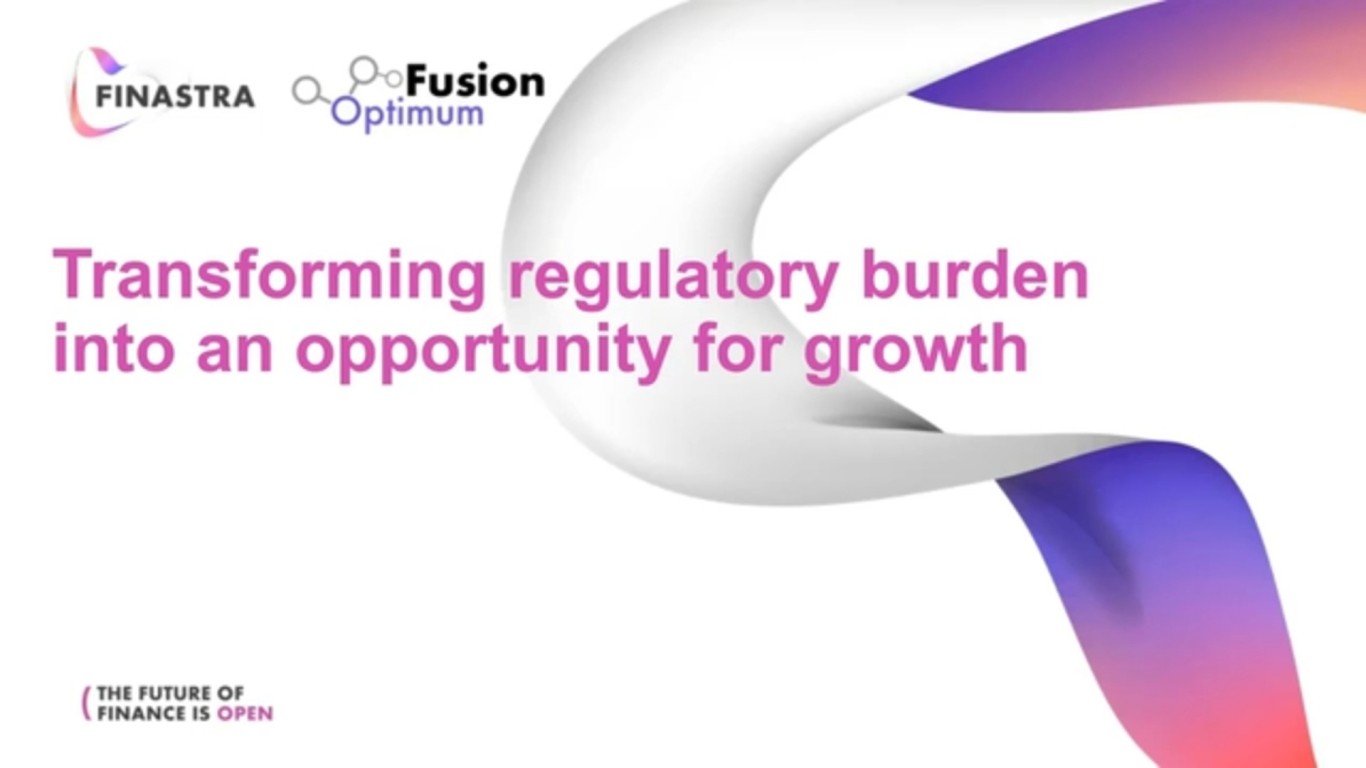 Webinar – Fusion Risk, Transforming Regulatory Burden into an ...