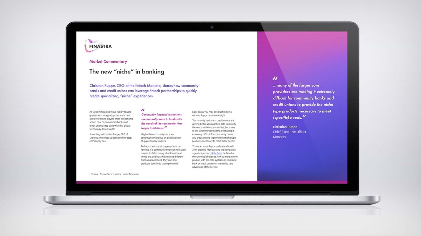 Niche banking | Finastra