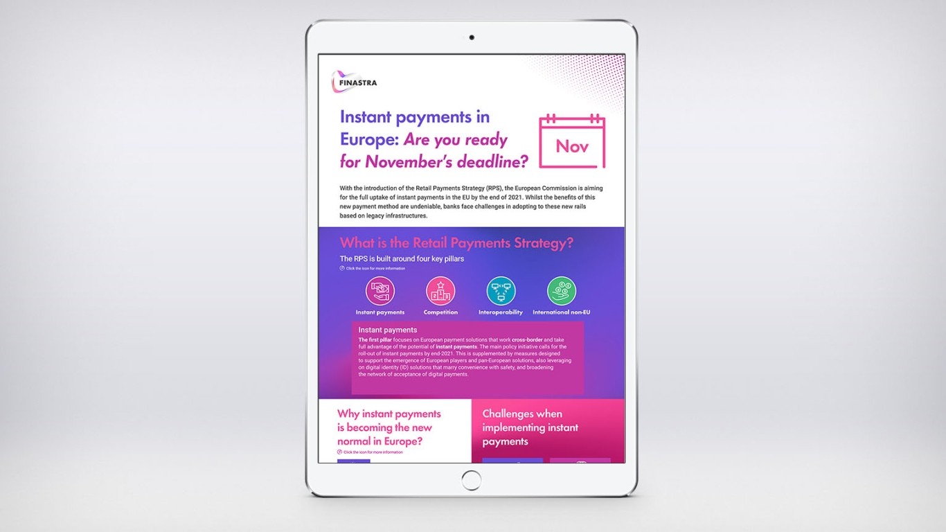 Instant payments RPS deadline | Finastra