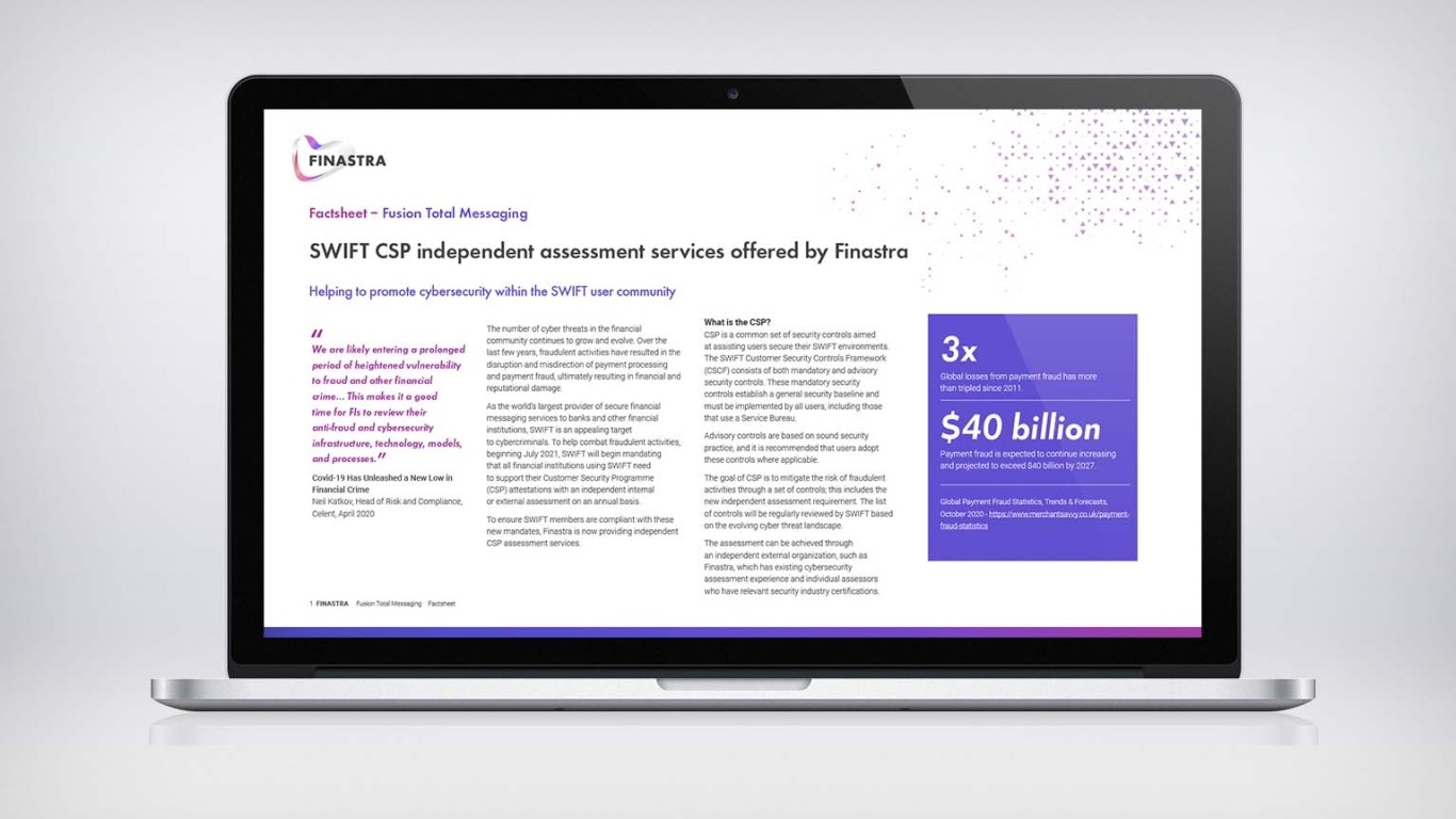 Csp Assessment Services By Finastra Finastra