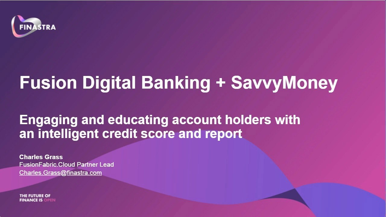 Digital Banking Credit Score and Report Solution | Finastra